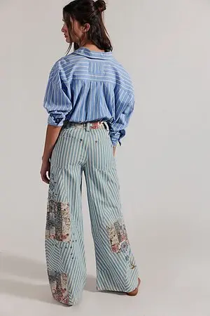 Free People Runyon Patched Trousers