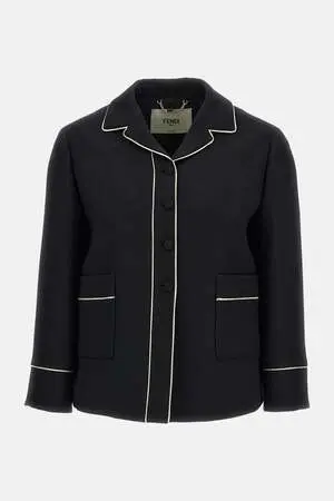Fendi Tailored Wool And Silk Jacket