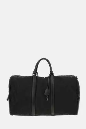 Fendi Large Ff Nylon Travel Bag - Black