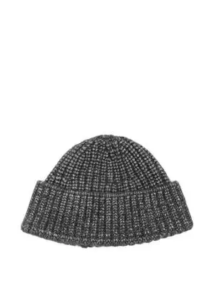 Zegna Ribbed Beanie - Grey