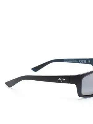 Maui Jim Kanaio Coast Rectangle-frame Sunglasses - Black