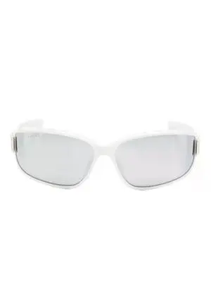 Gucci Shield-frame Sunglasses - White