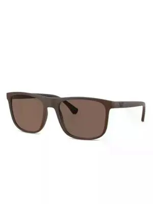 Emporio Armani Square Frame Sunglasses - Brown