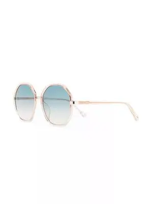 Chloé Round Frame Tinted Sunglasses