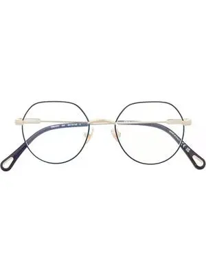 Chloé Benjamine Round-frame Glasses - Gold