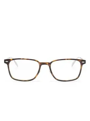 Montblanc Rectangle-frame Glasses - Brown