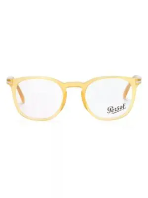 Persol Optical Square Frame Glasses - Yellow