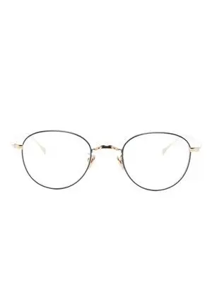 MASUNAGA Round Frame Glasses - 115 G/navy