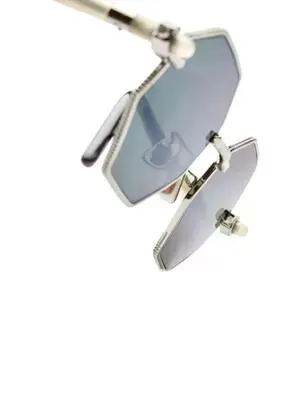 KUBORAUM P74 Geometric Sunglasses - Silver