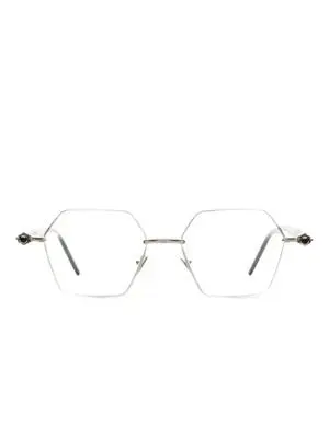 KUBORAUM P70 Geometric-frame Glasses - Silver