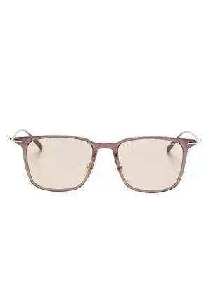 Montblanc Square-frame Sunglasses - Brown