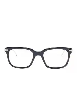 Thom Browne Rectangle-frame Glasses - Black