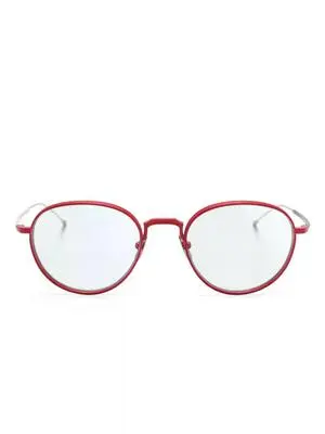 Thom Browne Round-frame Eyeglasses - White