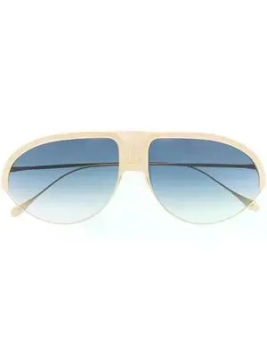 RIGARDS Oversized-frame Sunglasses - Gold