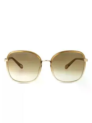 Chloé Square Frame Sunglasses - Brown