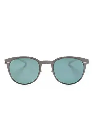 Mykita Rivet-detail Round-frame Sunglasses - Grey