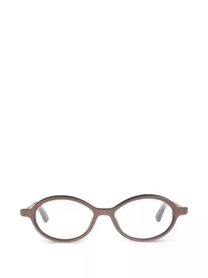 Jacquemus Oval-frame Sunglasses - Brown