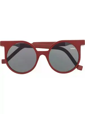 VAVA EYEWEAR Round-frame Tinted Sunglasses - Red