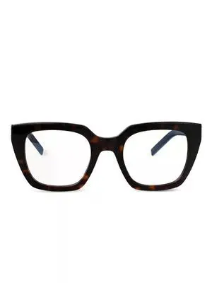 Saint Laurent Square Frame Glasses - Brown