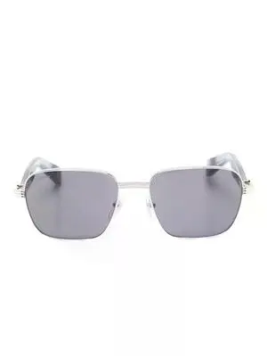 CARTIER Rectangle Frame Sunglasses - Silver