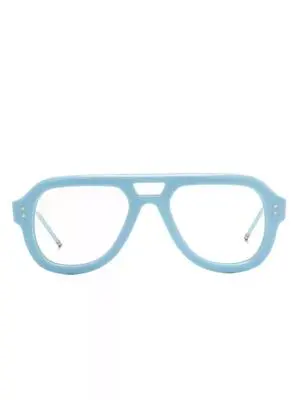 Thom Browne Pilot-frame Eyeglasses - Blue
