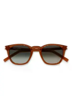 Saint Laurent Square Frame Sunglasses - Brown