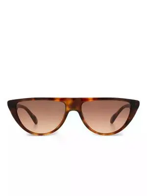 KALEOS Tortoiseshell D-frame Sunglasses - Brown