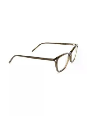 Saint Laurent Transparent Square Eyeglasses