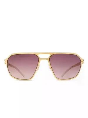Mykita Sinclair Geometric Sunglasses - Gold