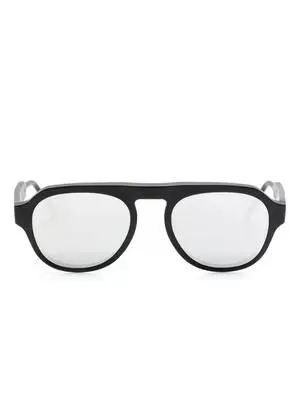 Thom Browne Oval-frame Sunglasses - Black