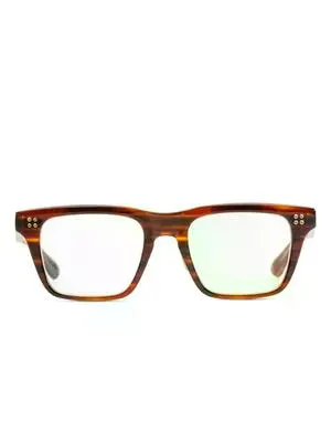Dita Thavos Square Frame Sunglasses - Brown