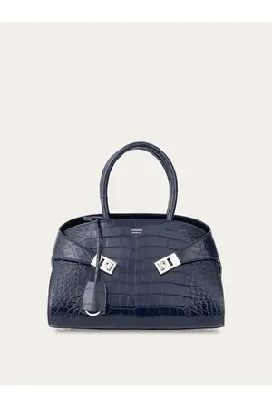 FERRAGAMO Hug Handbag M - Navy