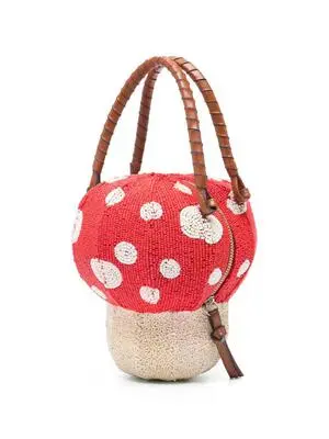 Staud Polka-dot Mushroom Tote Bag