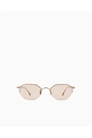 Giorgio Armani Hexagonal Sunglasses - Gold