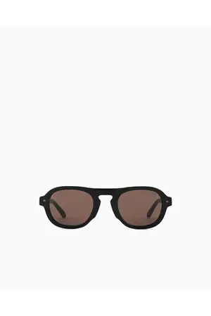 Giorgio Armani Asian Fit Square Sunglasses - Black