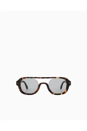 Giorgio Armani Square Frame Sunglasses - Natural