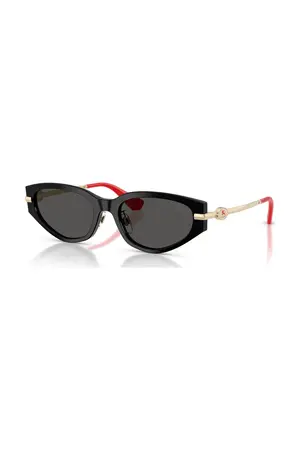 Burberry Irregular Sunglasses - Black