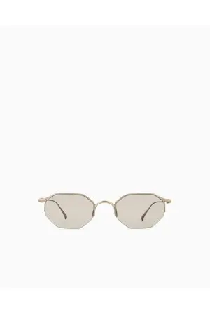 Giorgio Armani Hexagonal Sunglasses - Gold