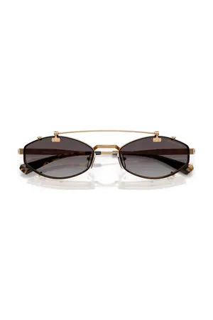 Michael Kors Clip-on Oval Sunglasses - Violet