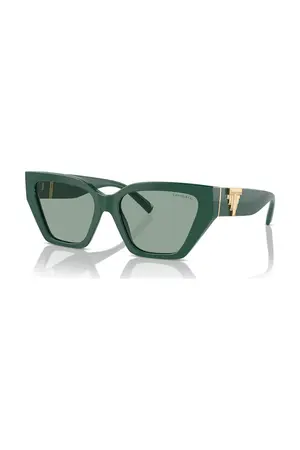 TIFFANY SUNGLASS HUT Tiffany Sunglasses Cat Eye Acetate Petrol Tf4218 - Green