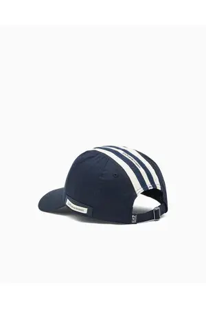 Emporio Armani Cotton Baseball Cap - Navy