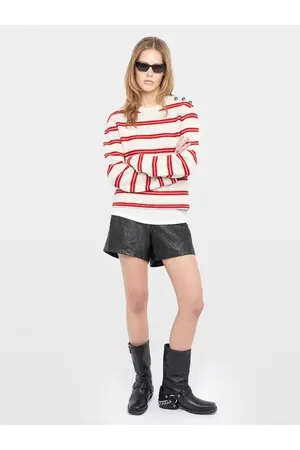 Zadig&Voltaire Striped Wool-cashmere Sweater