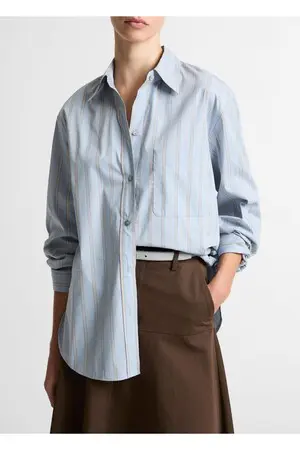 Vince Shirt Tail Hem Shirts For Women