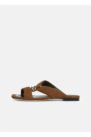 Vince Vilma Suede Slide Sandal - Red