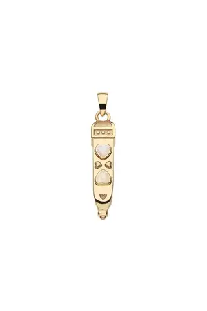 JANE WIN Love Is Strong Heart Ray Pendant - Gold