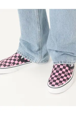Valentino Garavani And Vans Vlogo Checkerboard Slip-on Sneakers - Pink