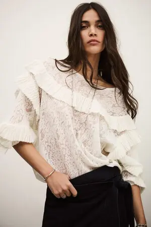 Ba&sh Lucas Oversize Lace Sweater