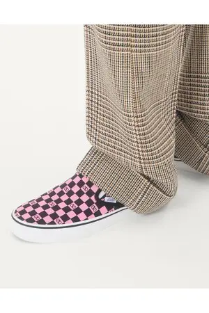 Valentino Garavani Vlogo Checkerboard Print Slip-on Sneakers - Pink