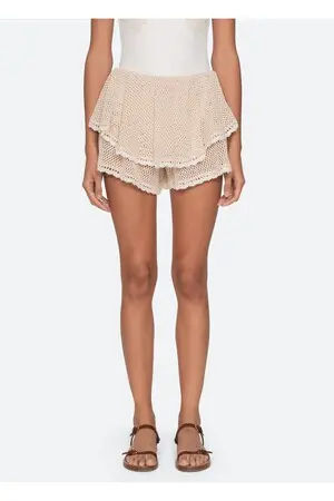 Sea Madelyn Crochet Skort - White