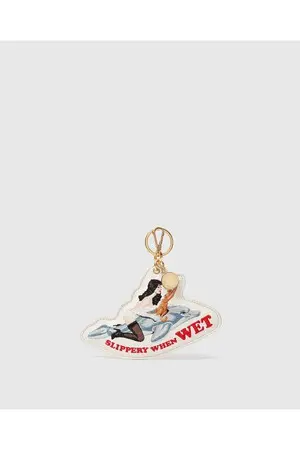 Stella McCartney Jeff Koons Slippery When Wet Keyring - Natural